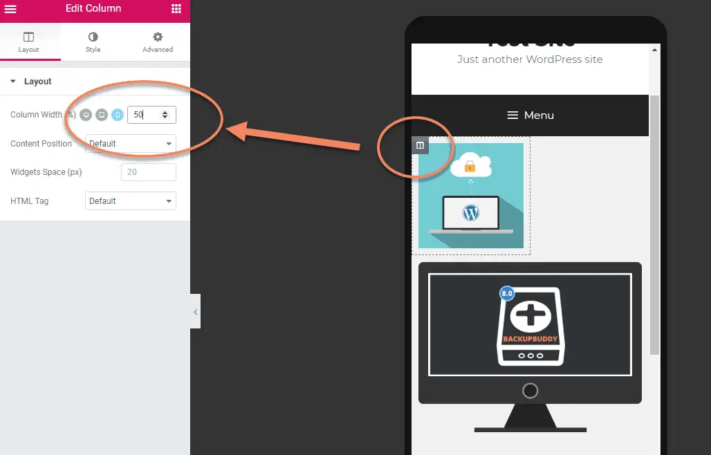 How To Display Two Columns On Mobile In Elementor