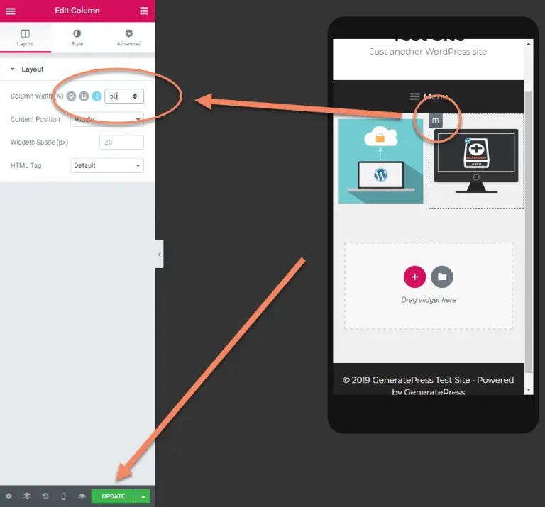 How To Display Two Columns On Mobile In Elementor