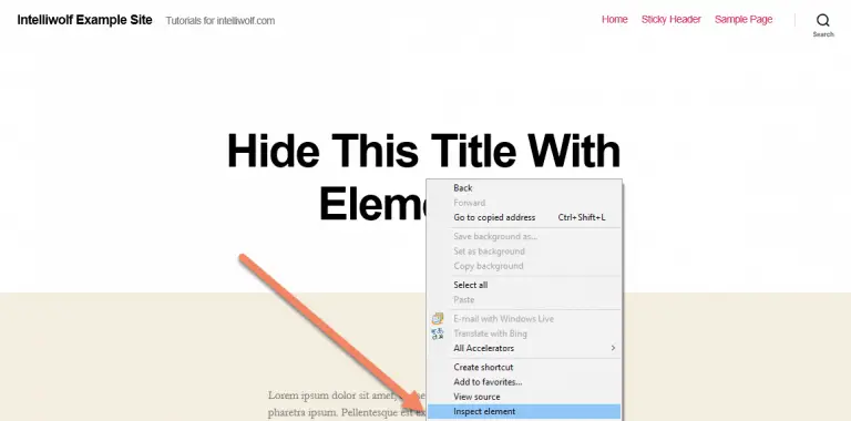 How to Find Code Using Inspect Element (Chrome, IE, Firefox, Safari)