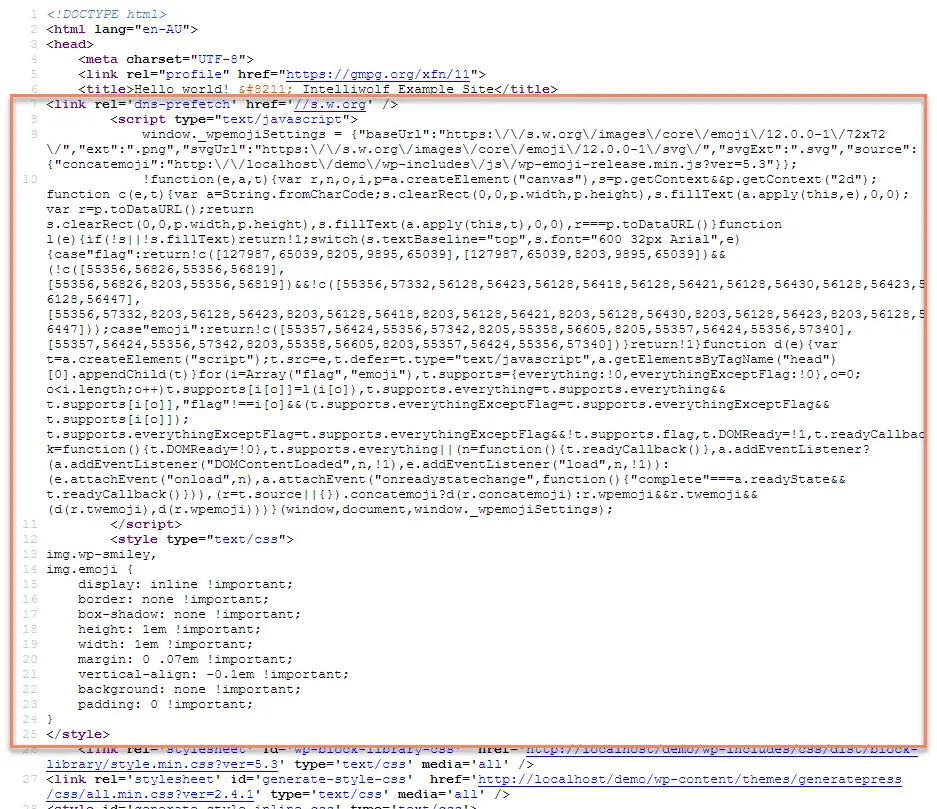 How To Clean Up WordPress Head Code