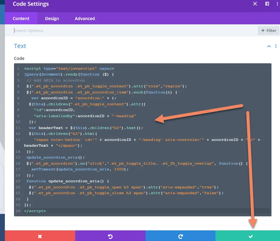 How To Make Divi Accordion Accessible