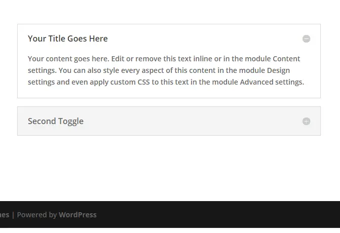 How To Make Divi Toggle Module Web Accessible