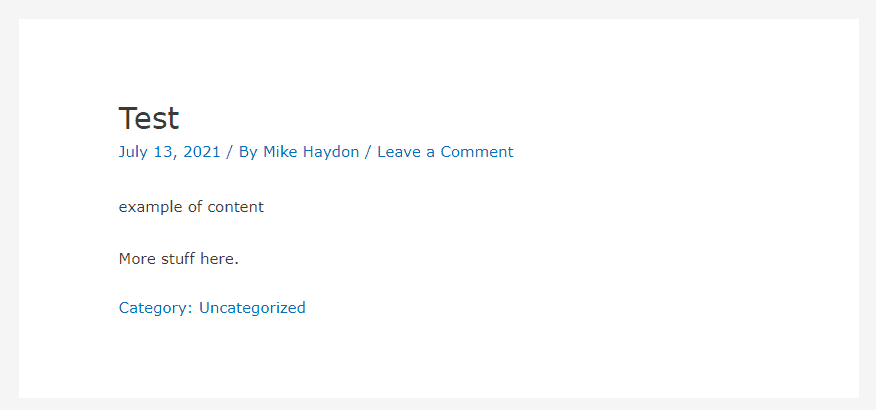 How To Display WordPress Categories Below Astra Post