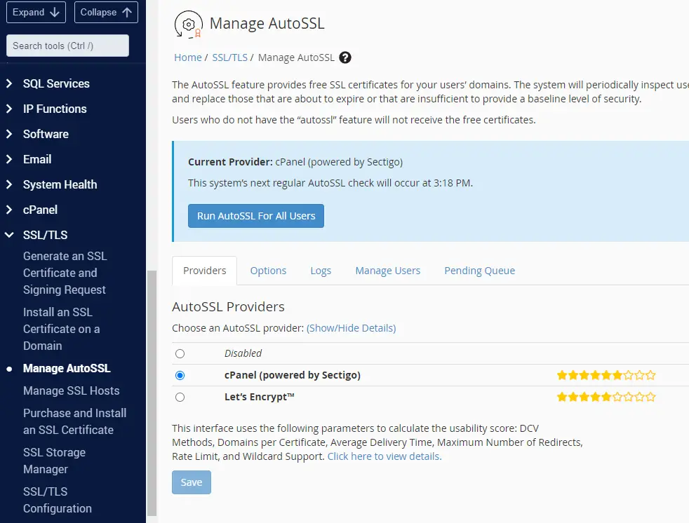 How To Install Let's Encrypt On WHM AutoSSL